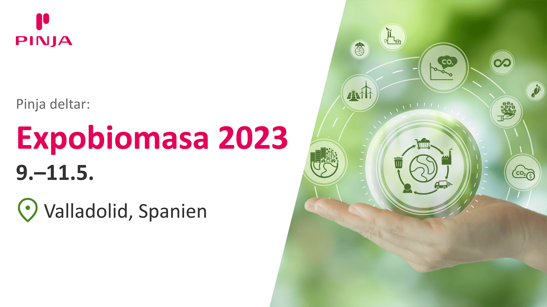 Pinja deltar i mässan Expobiomasa 2023 i Spanien – Pinja